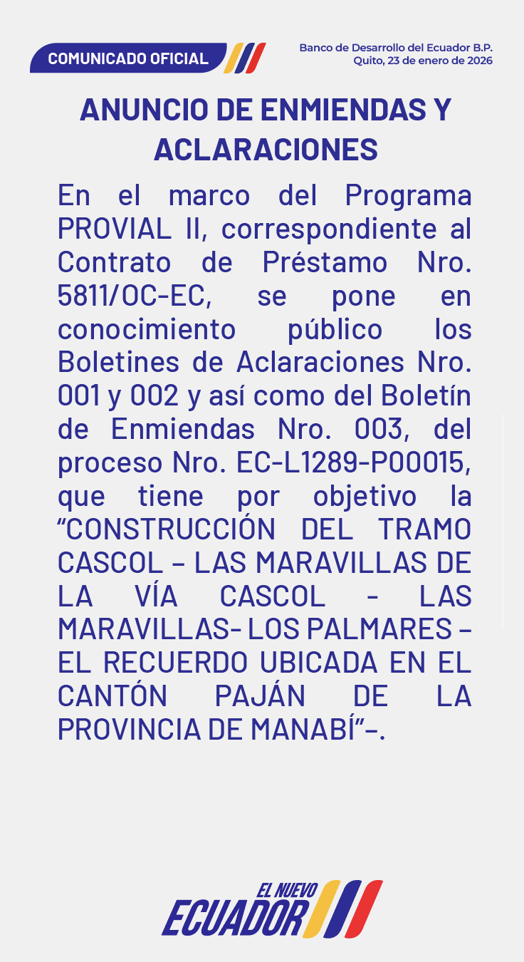 Banco de Desarrollo del Ecuador B.P - Inicio - BDE
